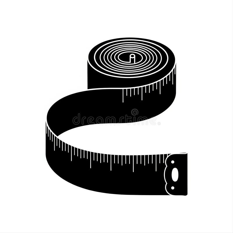 Tape Measure Silhouette Stock Illustrations – 3,248 Tape Measure ...