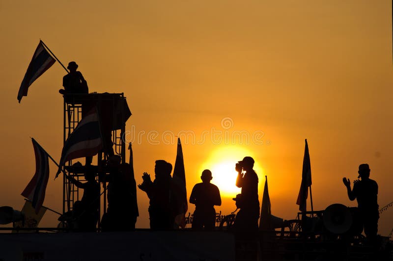 Angry Mob Silhouette Stock Photos - Free & Royalty-Free Stock Photos ...