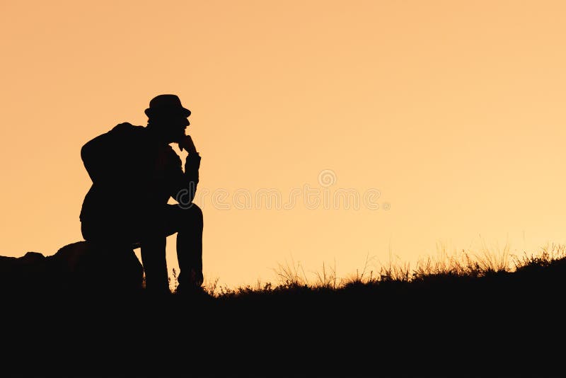 695 Man Thinking Sitting Stone Stock Photos - Free & Royalty-Free Stock ...