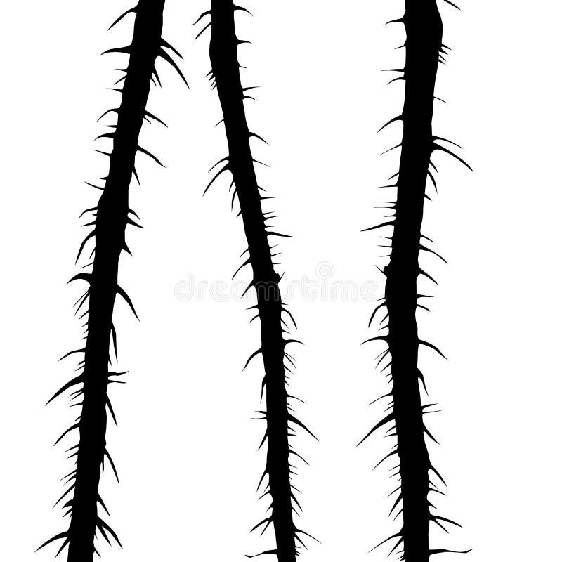 Thorn Bush Silhouette Clipart
