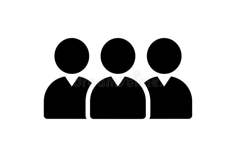 Silhouette of Three Male Figures. Vector Illustration Design Stock ...