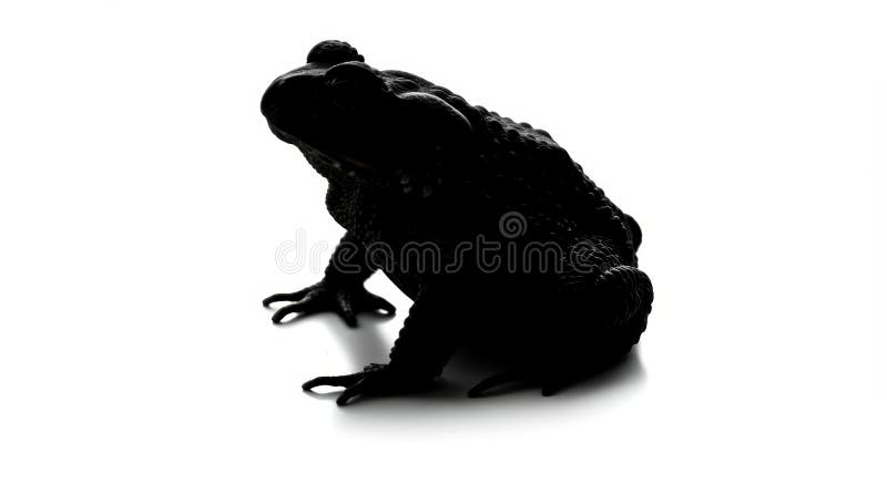 Silhouette of a Toad stock illustration. Illustration of form - 383359882