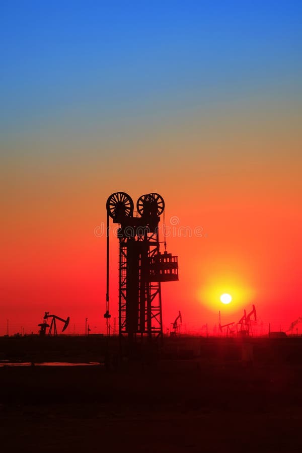 Tower type pumping unit stock photo. Image of crude, drill - 44883280