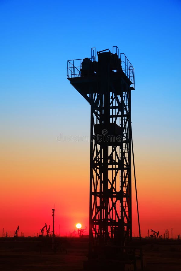Tower type pumping unit stock photo. Image of industry - 139353512