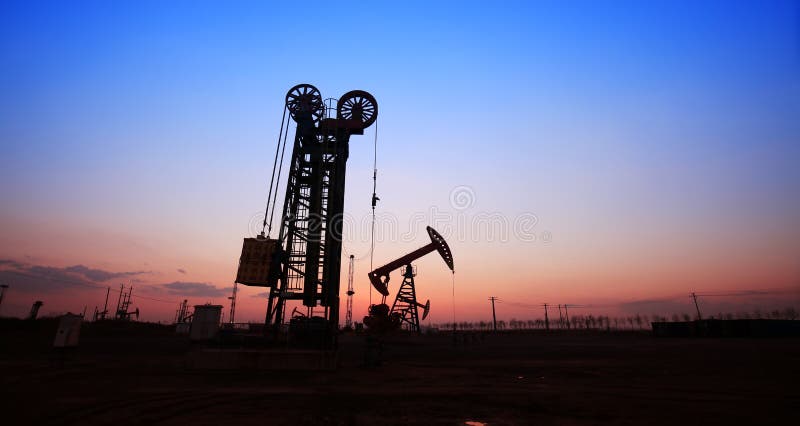 Tower type pumping unit stock image. Image of machine - 173935965