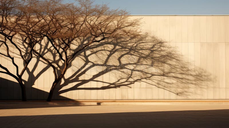 Silhouette tree shadow stock illustration. Illustration of balance ...