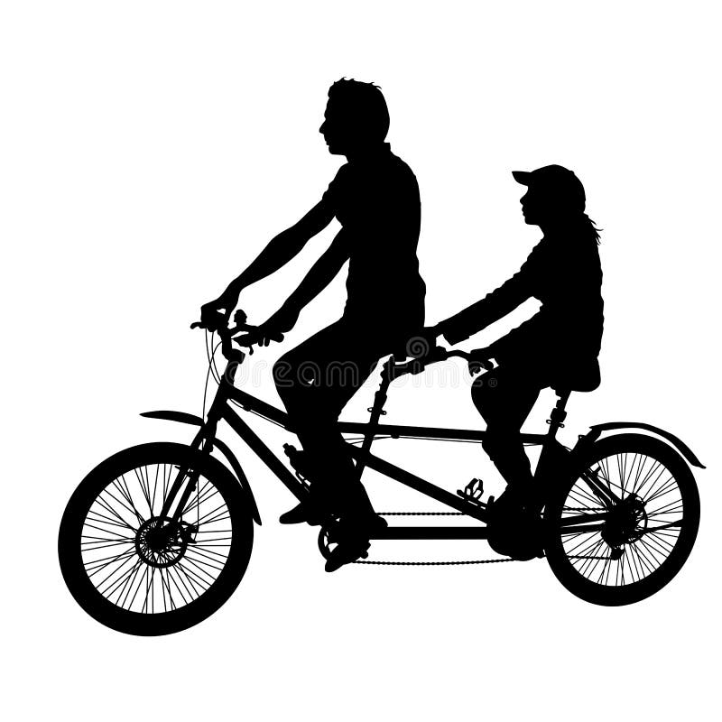Tandem Bicycle Stock Illustrations – 2,284 Tandem Bicycle Stock ...