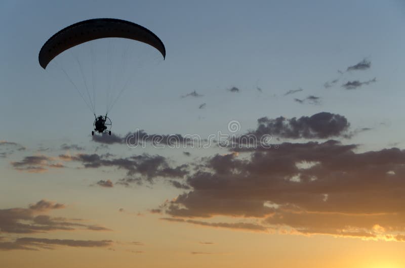 Ultralight Flying Over the Ocean Stock Photo - Image of ultralight ...