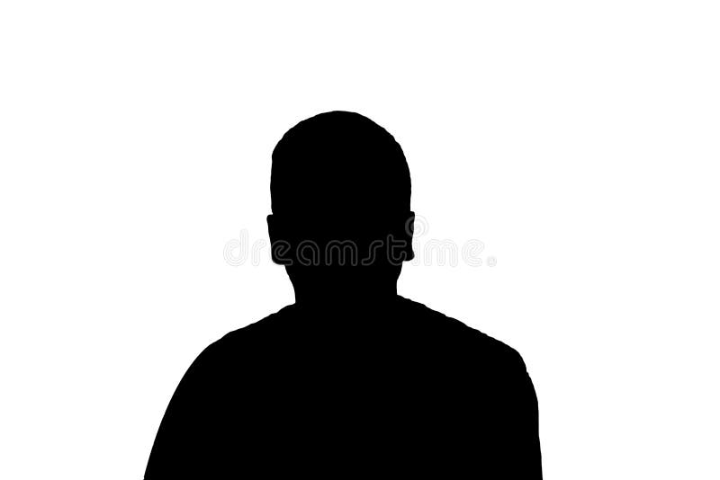 Shadow Anonymous Human. Abstract Black Silhouette Unknown Man in ...