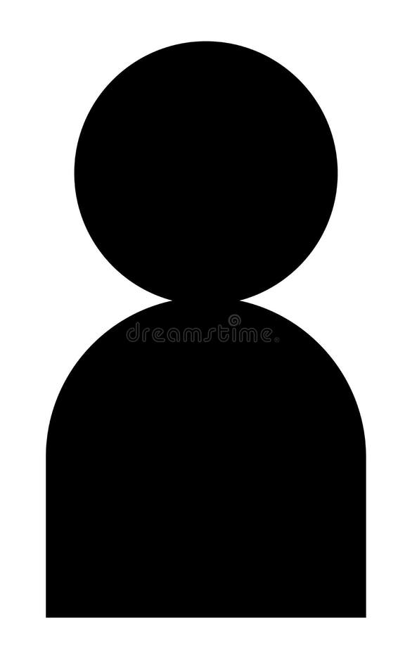 Silhouette Upper Half Human Stock Illustration - Illustration of human ...