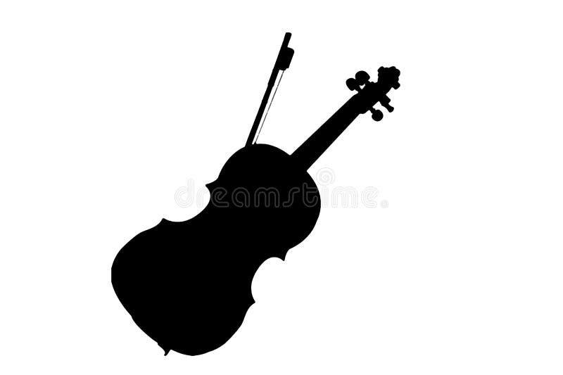 Silhouette Violin String Musical Instrument Orchestra Jazz Play Music ...