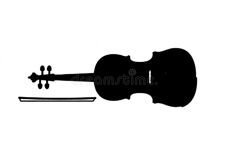 Silhouette Violin String Musical Instrument Orchestra Jazz Play Music ...