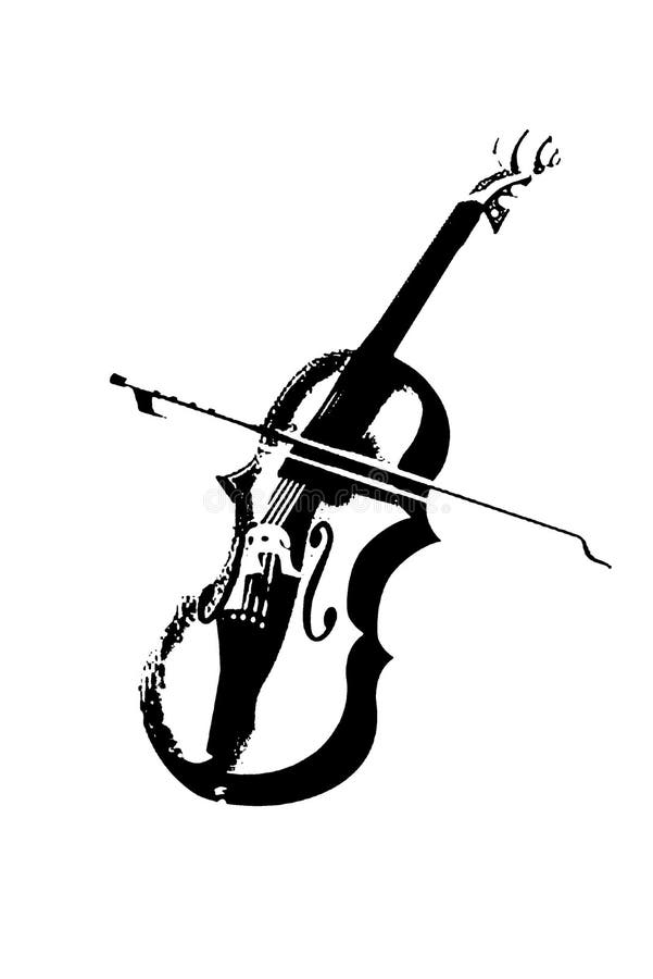 Silhouette Violin String Musical Instrument Orchestra Jazz Play Music ...