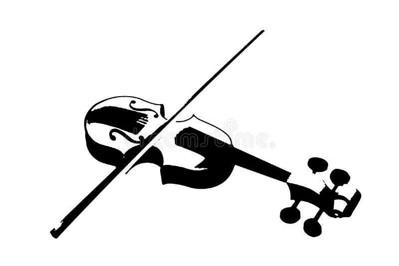 Silhouette Violin String Musical Instrument Orchestra Jazz Play Music ...