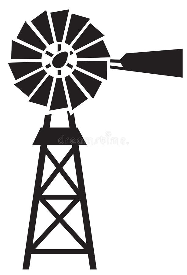 Pumping Windmill Stock Illustrations – 128 Pumping Windmill Stock ...
