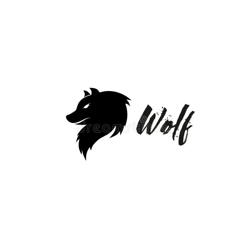 Silhouette Wolf Logo Vector for Your Company Stock Vector ...