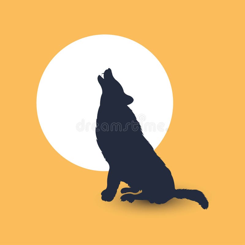 Silhouette of the Wolf. Vector Wolf Logo. Wildlife, Wild Wolf ...