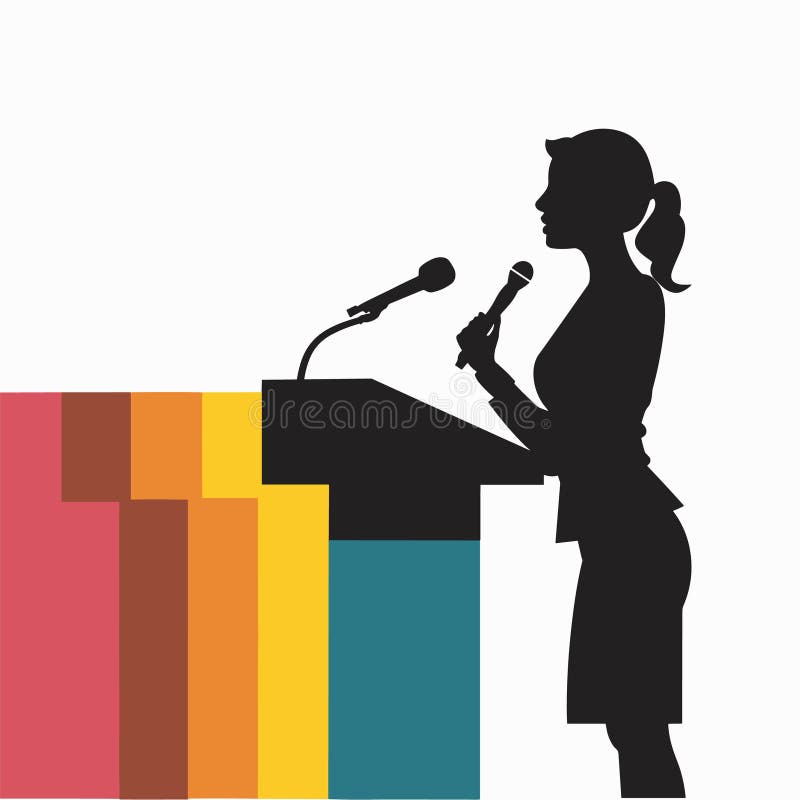 Woman Silhouette Microphone Stock Illustrations 2 146 Woman