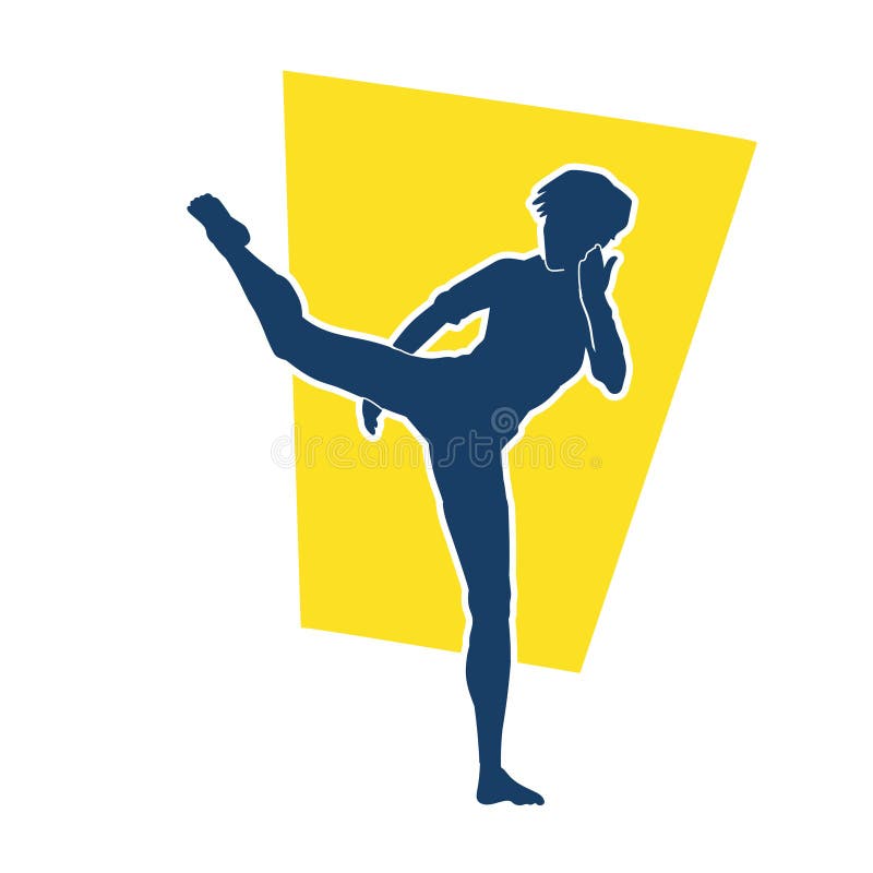 Kickboxer Pose Stock Illustrations – 156 Kickboxer Pose Stock ...