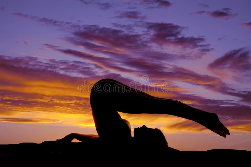 Silhouette Woman on Shoulders Legs Over Head Stock Photo - Image of ...