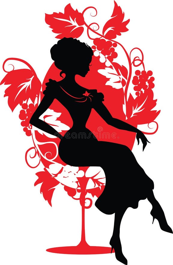 Beautiful Woman Sitting Chair Stock Illustrations 6 073 Beautiful