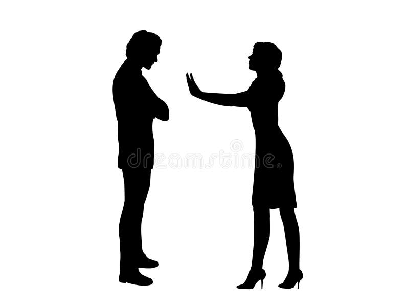 Woman Refuses Stock Illustrations – 91 Woman Refuses Stock ...