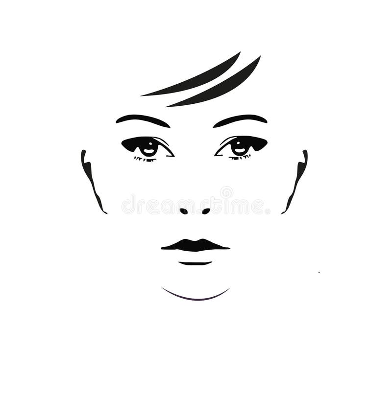 Silhouette Of Women Face Stock Vector Illustration Of Head 276495442