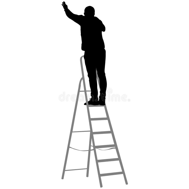 Ladder Safety Worker Stock Illustrations – 353 Ladder Safety Worker ...