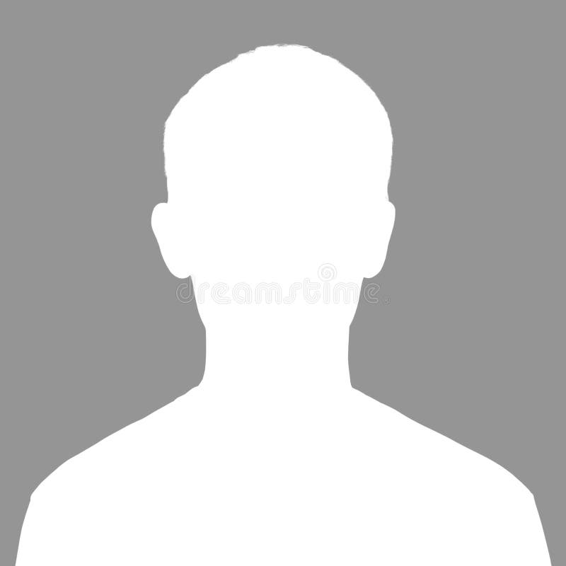 Silhouette of a Young Man. Avatar is Gray Stock Illustration ...