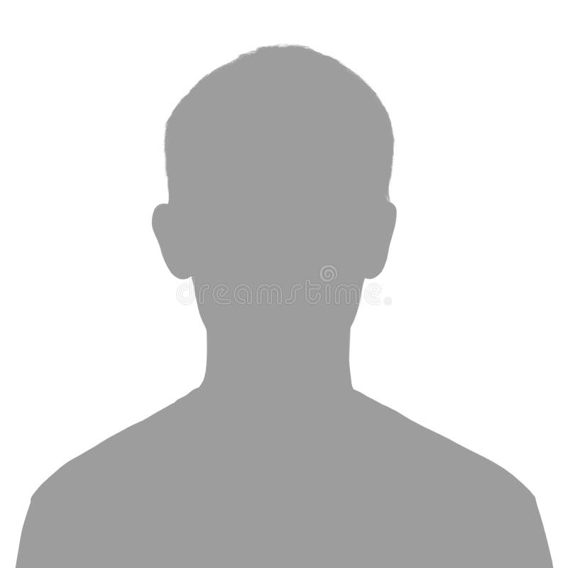 Silhouette of a Young Man. Avatar is Gray Stock Illustration ...
