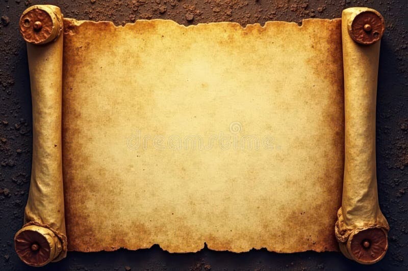 Silhouetted Medieval Scroll Menu, Parchment Icons , Illustration, Rpg ...