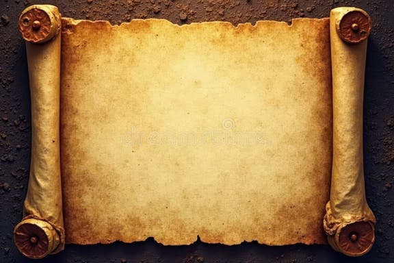 Silhouetted Medieval Scroll Menu, Parchment Icons , Illustration, Rpg ...