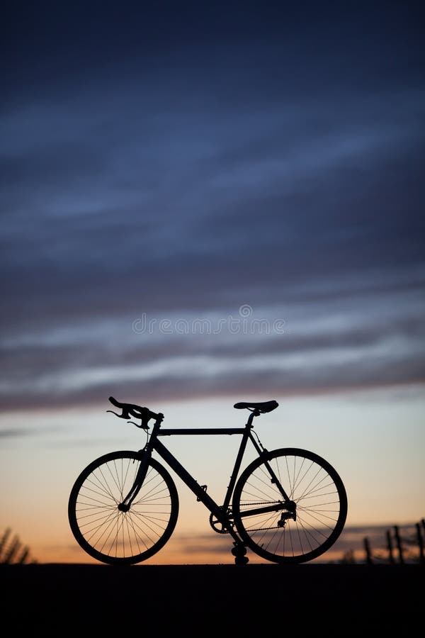 Bike sunset stock photo. Image of beach, abstract, cloud - 35256600