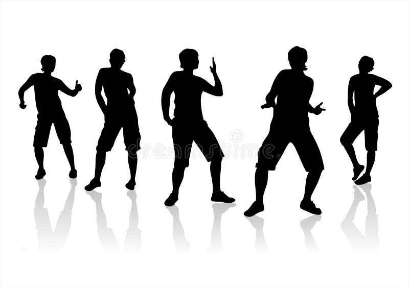 Bewegende mensen stock illustratie. Illustration of lichaam - 197838