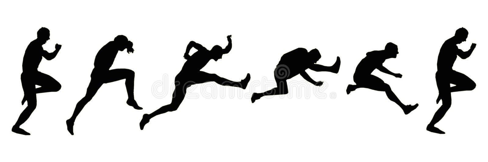 Track Runner stock illustration. Illustration of graphics - 1716777