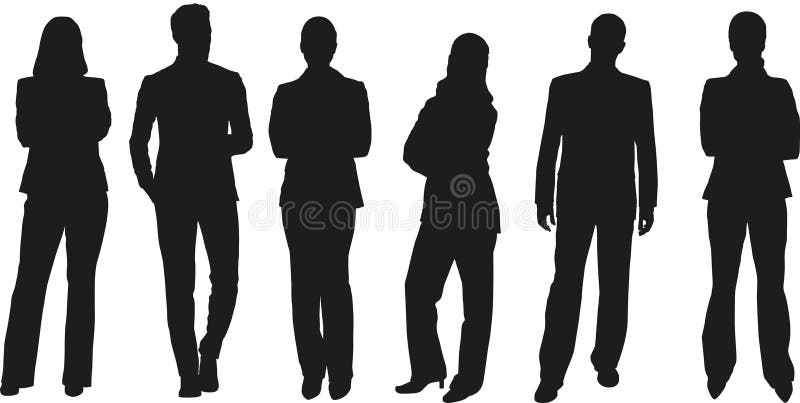 Silhouettes 63 stock vector. Illustration of fashion - 321600786