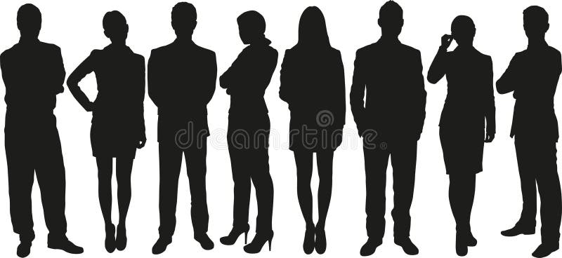 Silhouettes 82 stock vector. Illustration of crowd, design - 321600823