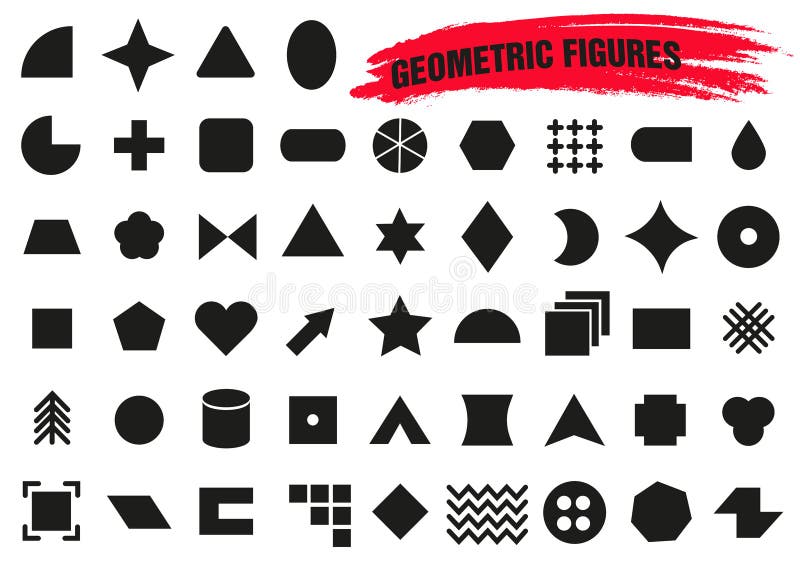 Black Outline Basic Shapes Stock Illustrations – 436 Black Outline ...