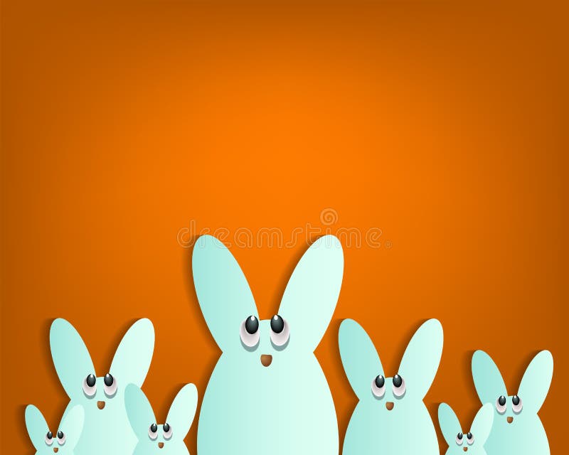 Silhouettes of Abstract Rabbits Stock Vector - Illustration of ...
