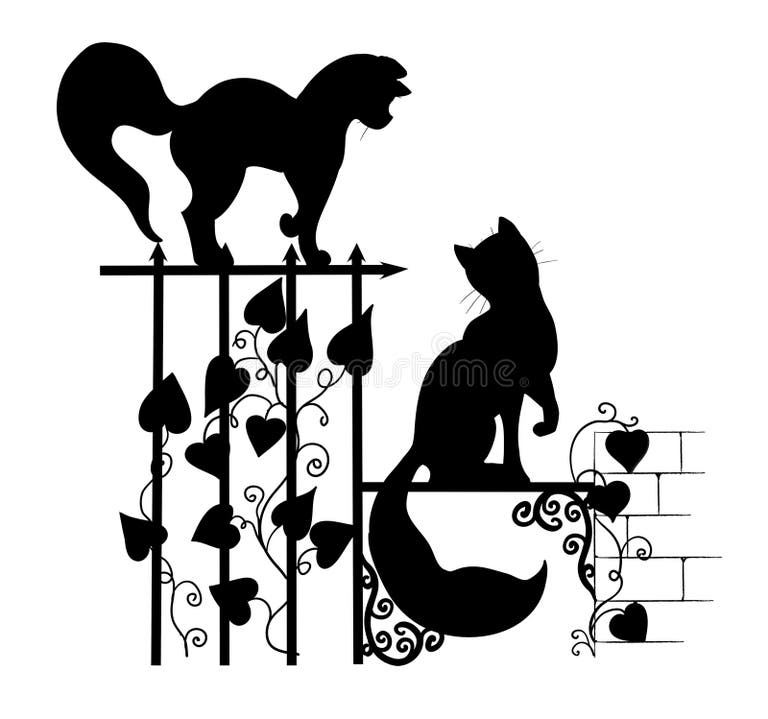 Cats Fence Stock Illustrations – 829 Cats Fence Stock Illustrations ...