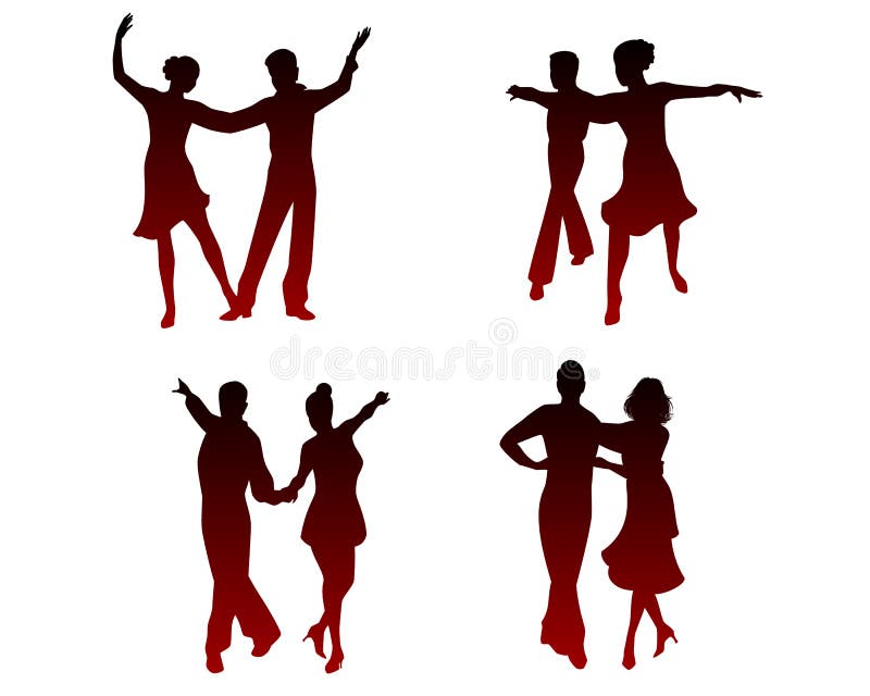 Dancing couples. stock vector. Illustration of picking - 10964204