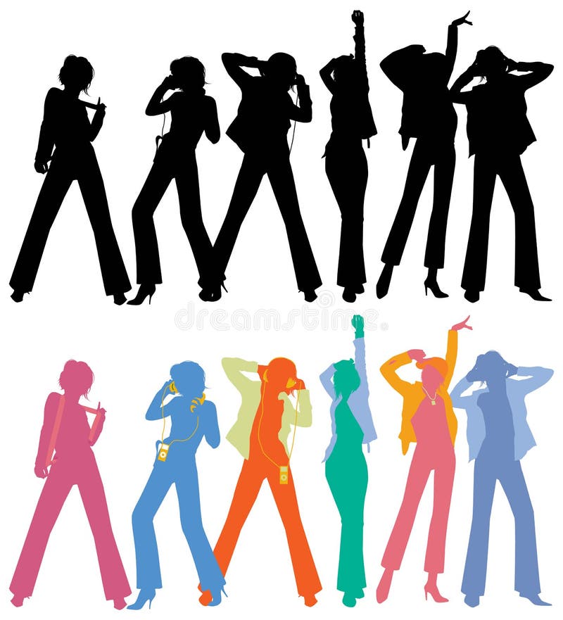 Fashion Show Crowd stock illustration. Illustration of lamp - 20590373