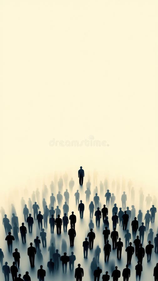 Silhouettes of Diverse Individuals Walking Towards a Bright Horizon, AI ...