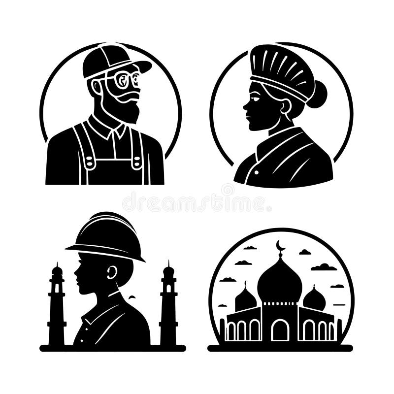 Vector Silhouettes Woman Circular Stock Illustrations – 68 Vector ...