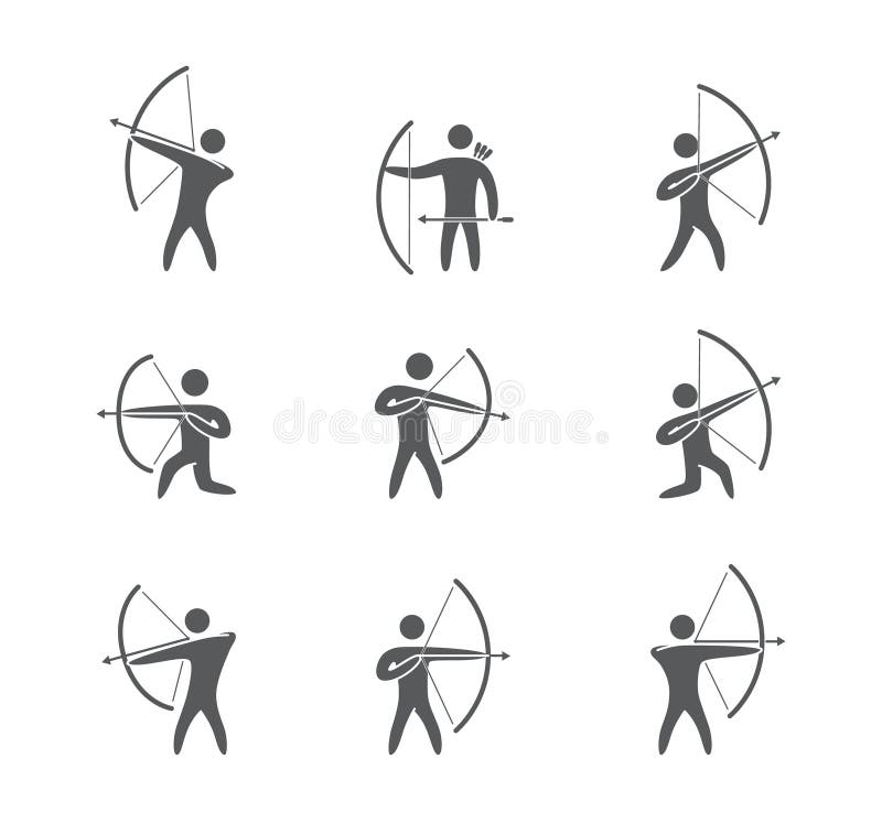 Archery Symbols Stock Illustrations – 1,146 Archery Symbols Stock ...