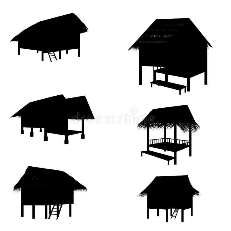 Silhouettes Hut Stock Illustrations – 380 Silhouettes Hut Stock ...