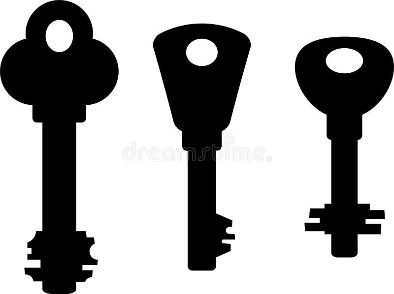 Silhouettes of old keys stock vector. Illustration of lock - 19828216 Silhouettes of old keys stock vector. Illustration of lock - 19828216