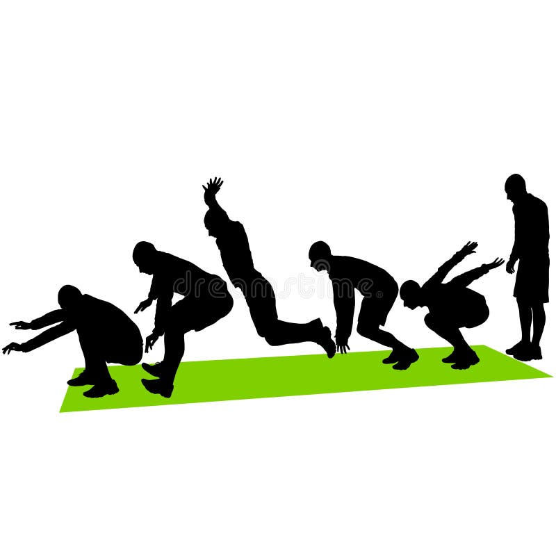 Silhouette Long Jump Stock Illustrations – 834 Silhouette Long Jump ...