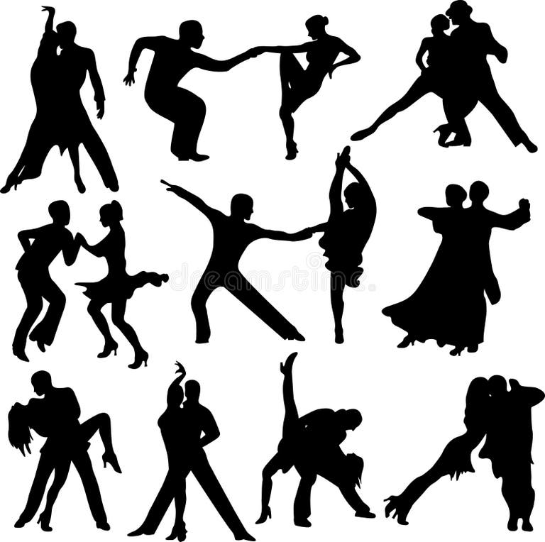 Jive Silhouettes Stock Illustrations – 77 Jive Silhouettes Stock ...