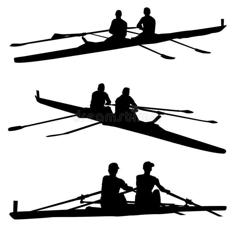 Rowing Silhouettes Stock Illustrations – 124 Rowing Silhouettes Stock ...
